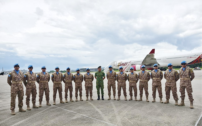 News - THE FINAL FLIGHT OF THE MALBATT 850-12 CONTINGENT...
